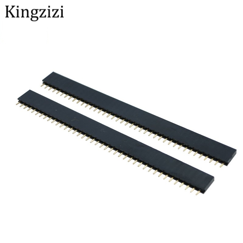 10pcs Single Row female 1X40 Pin Header Strip 2.54 mm | Shopee Philippines