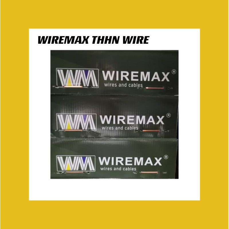 (SOLD PER BOX) WIREMAX THHN/THWN STRANDED WIRE 14/7(2.0mm) 12/7(3.5mm ...