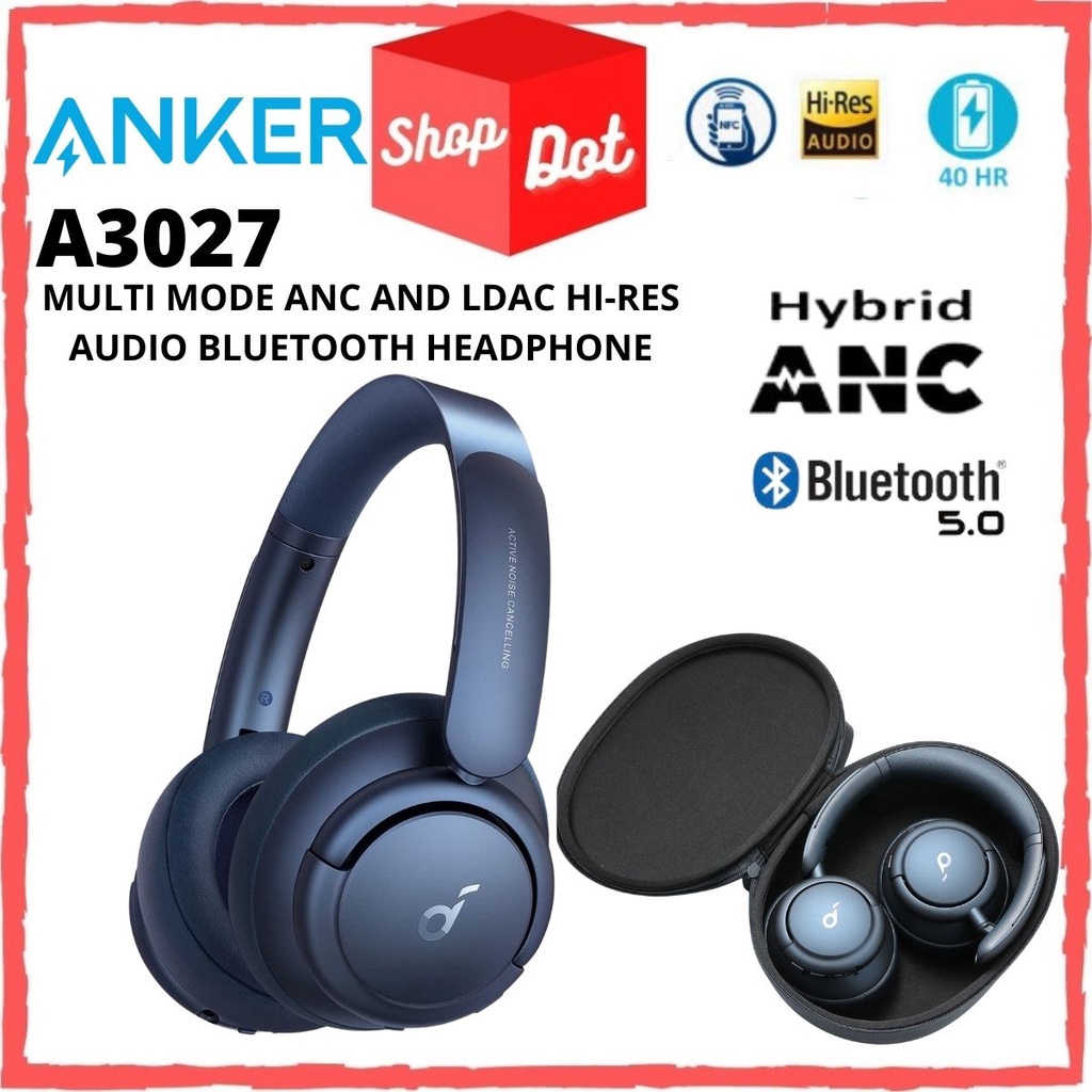 Anker A3027 Soundcore Life Q35 Multi Mode ANC, Bluetooth Headphones ...