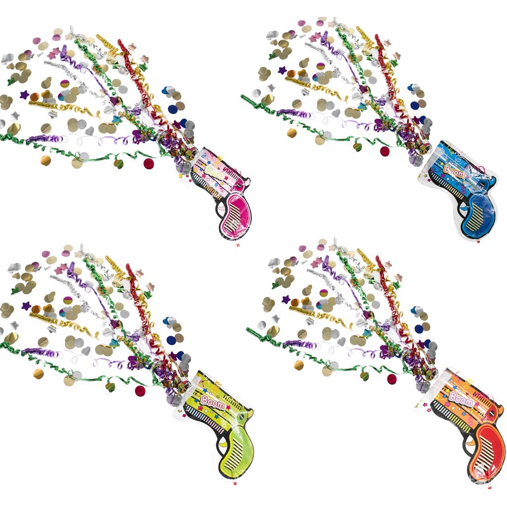 Party Confetti Poppers Gun Different Design Mixed Fun Game for Party ...