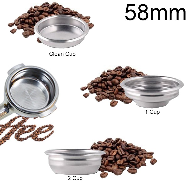 Coffee Filter Cup 58mm Non Pressurized Filter Basket For E61 Head ...