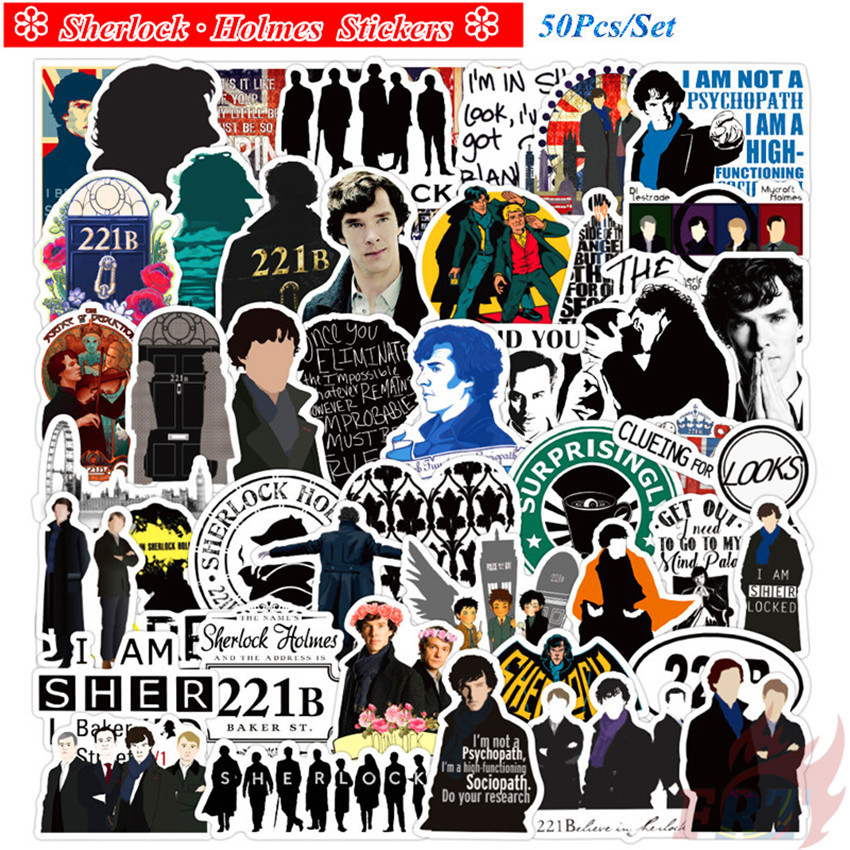 Sherlock - Series 01 Arthur Conan Doyle Classical BBC TV Shows Stickers ...