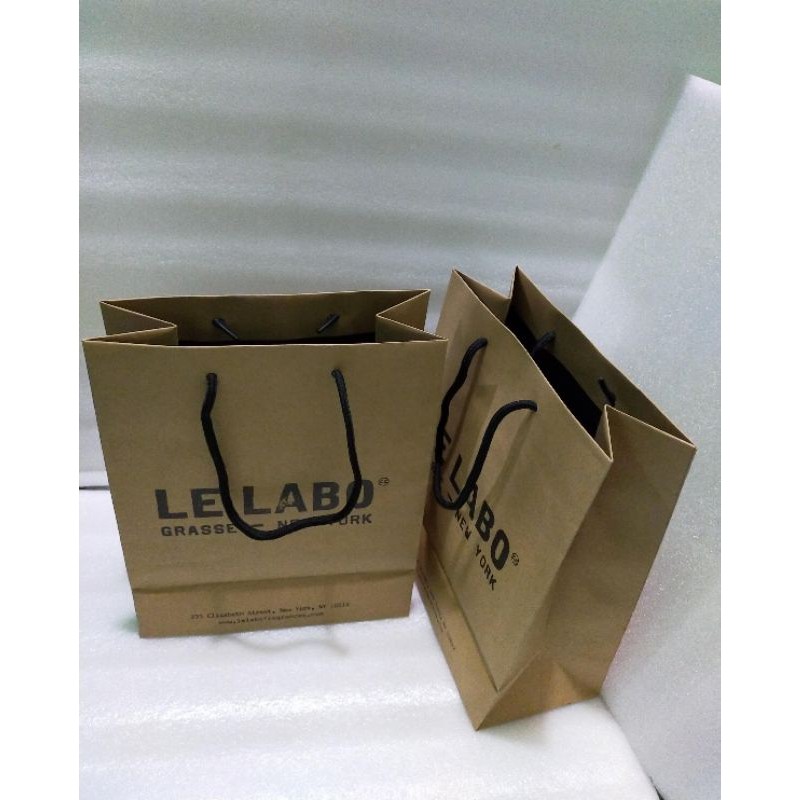 Le Labo Paper Bag Single only 1perfume can fit | Shopee Philippines
