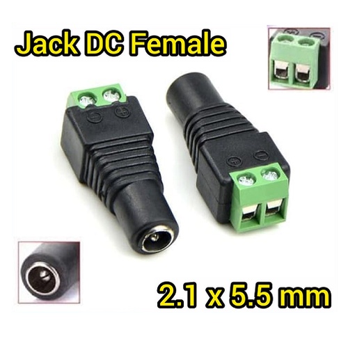 Female Bolt DC Jack 2.1x5.5mm Female Power Adapter Screw Socket Socket ...