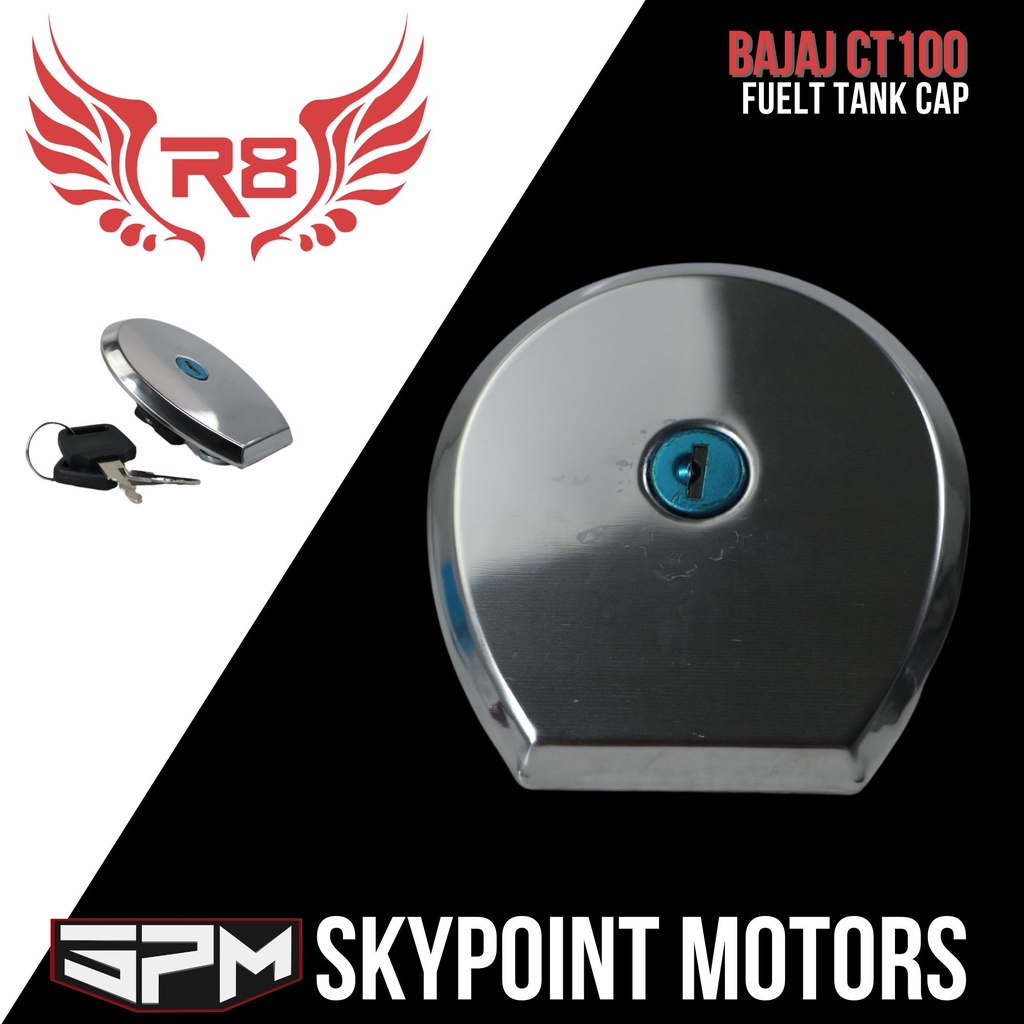 R8 Fuel Tank Cap Cover for Kawasaki Bajaj CT100 (9857-953) | Shopee ...