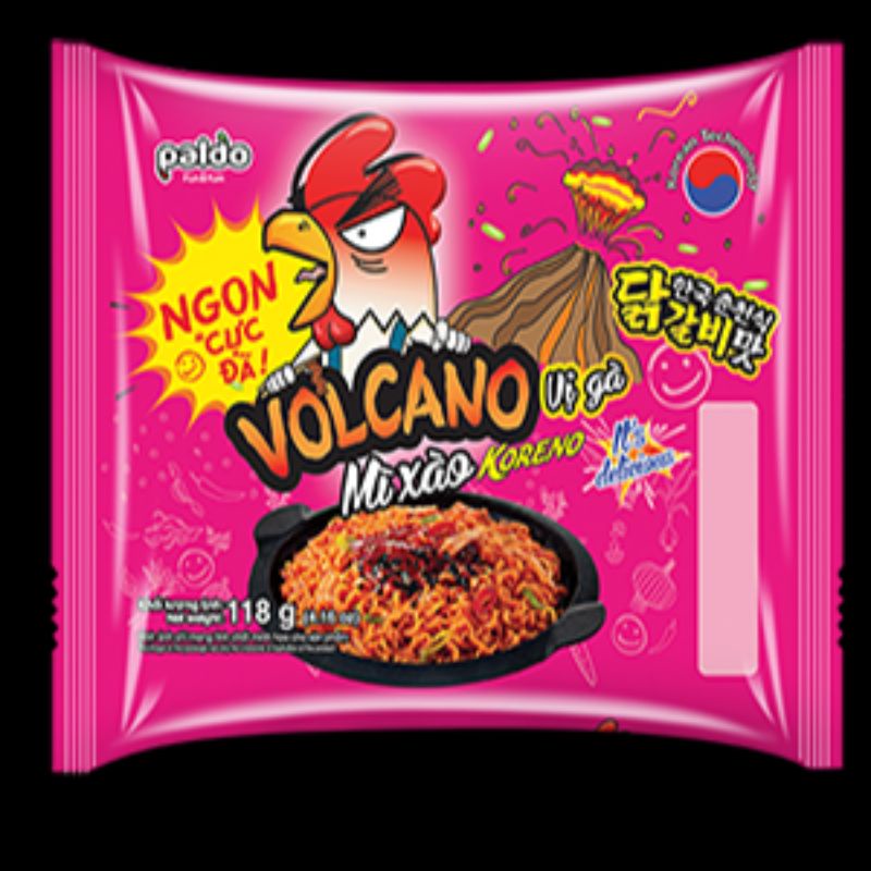 Volcano Paldo Chicken Stir-fried Noodles 118gr assorted flavors ...