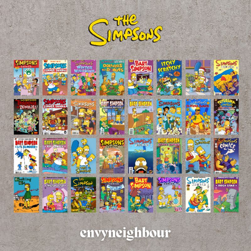 The Simpsons Wall Poster (32Pcs Contents) | Shopee Philippines