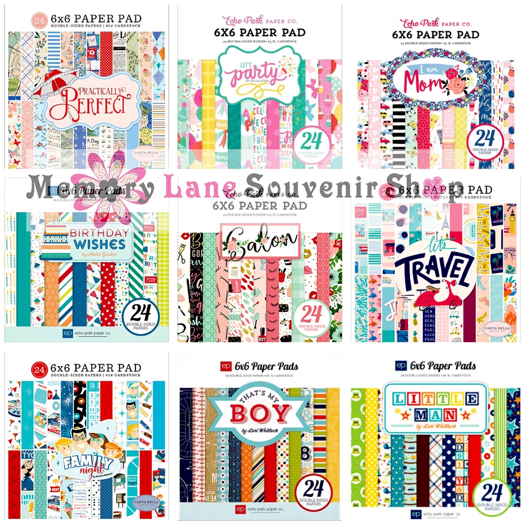 Echo Park 6x6 Paper Pads 24pcs #08 | Shopee Philippines