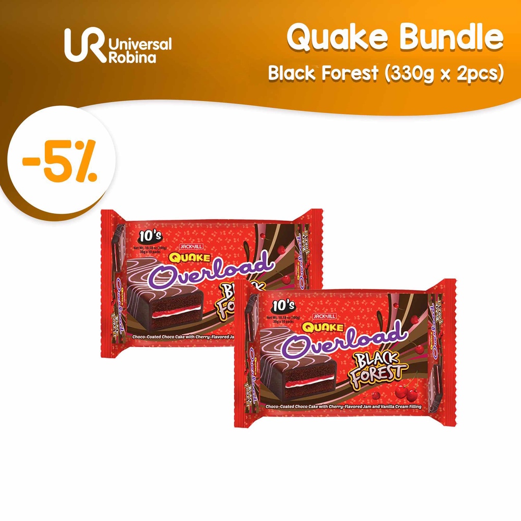2 x Quake Overload Black Forest (33g x 10) | Shopee Philippines