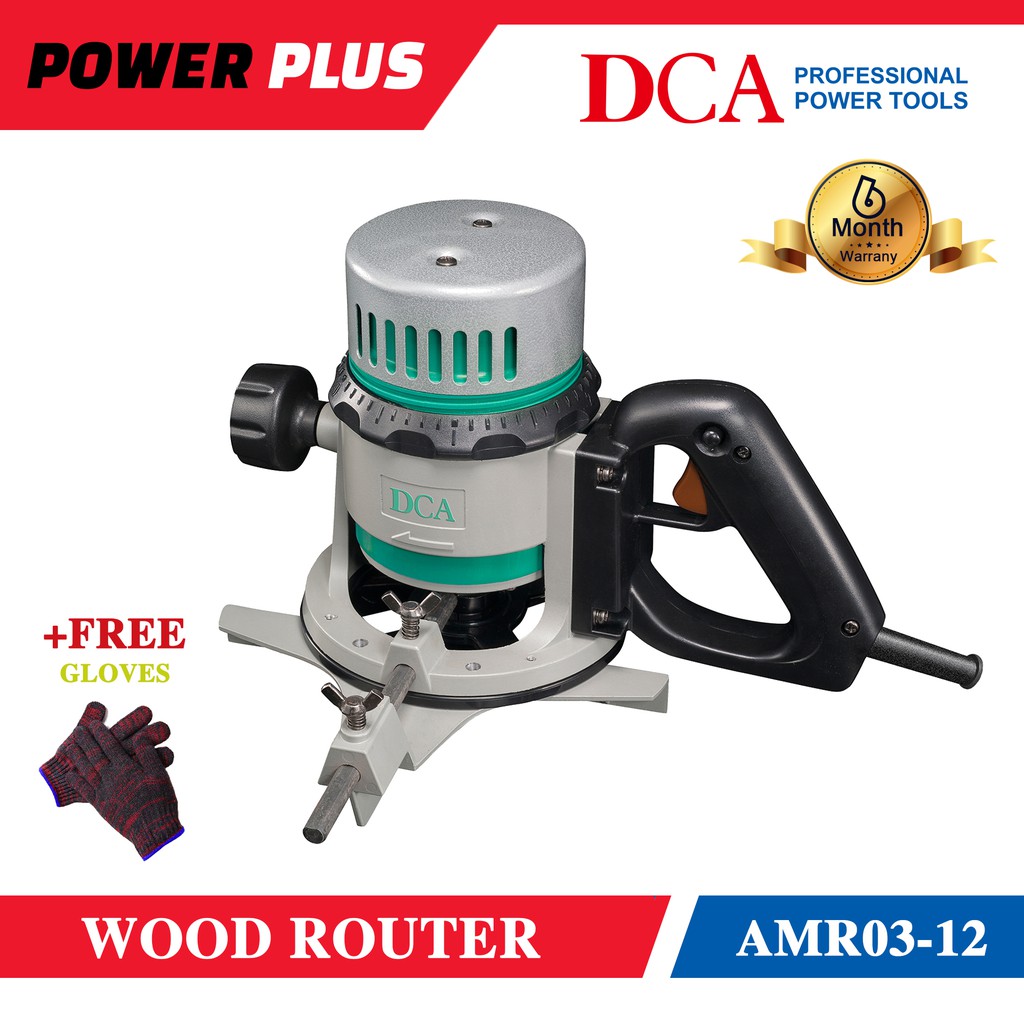 POWER PLUS DCA Wood Router AMR03-12 1050W Professional Power tools ...