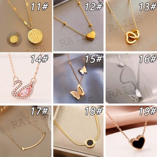Kwintas Stainless Steel Necklace For Women Vintage Butterfly Pendant ...