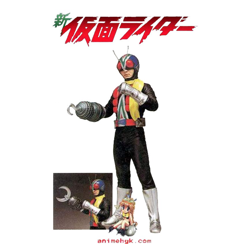 Kamen Rider Riderman Masque Mask Red Wizard V4 1/6 Vinyl Figure Model ...
