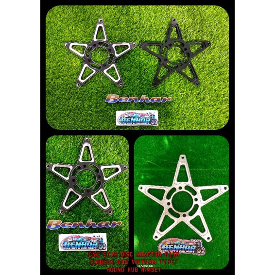 CNC Star Disc adaptor for Hylos mags fit sa Version 1 & 2 Raider 150 ...