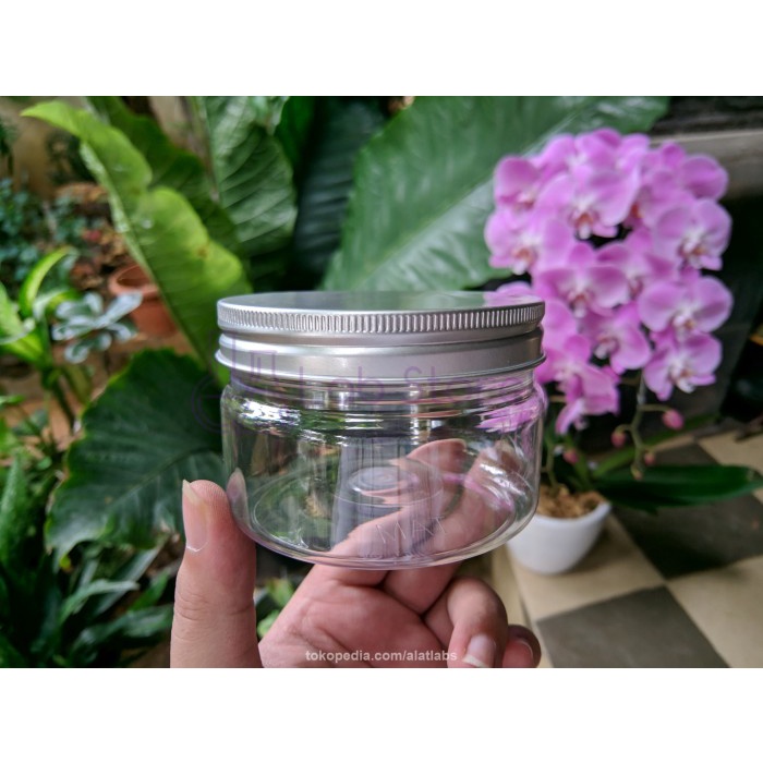 Plastic Jar Cylinder Jar Cookies Candy 300ml Aluminum Lid | Shopee ...