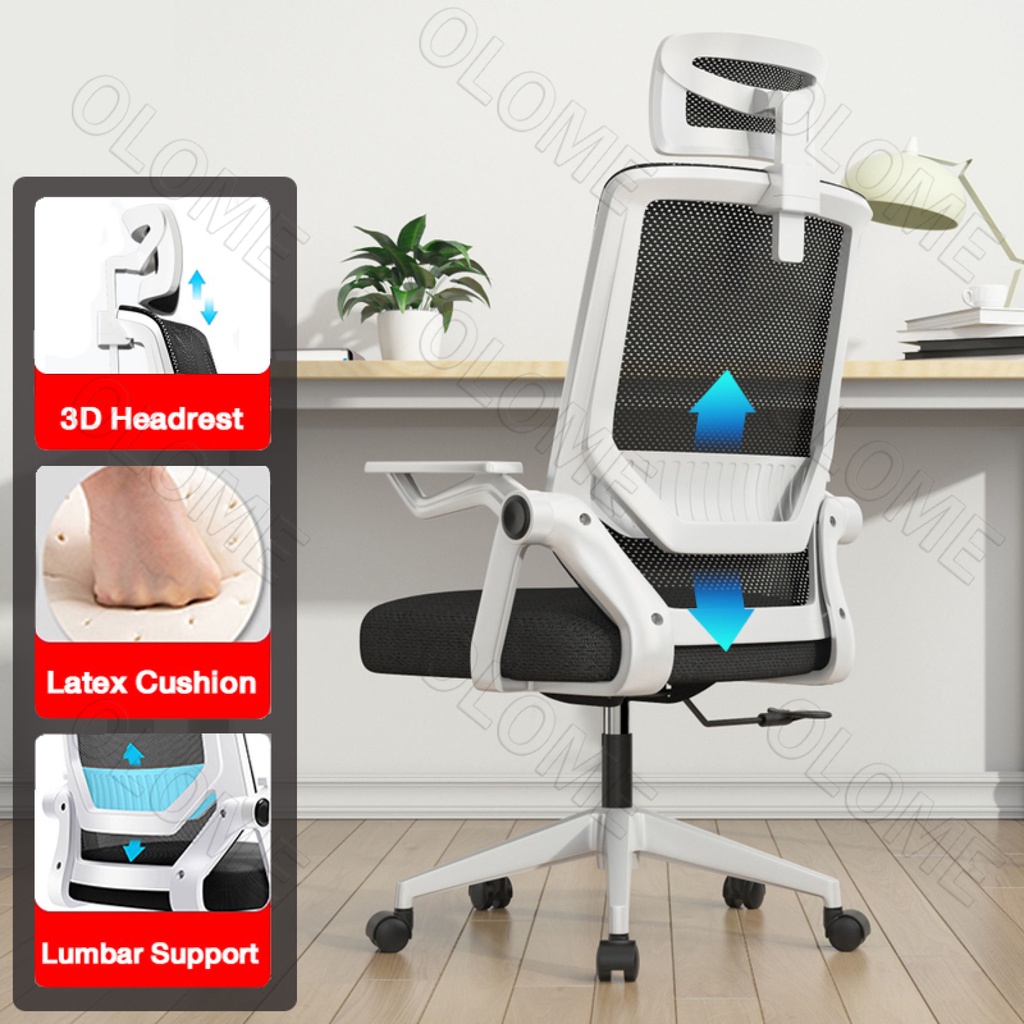 Korean Style Ergonomics Chair Mesh Office Chair Computer Chair Gaming ...