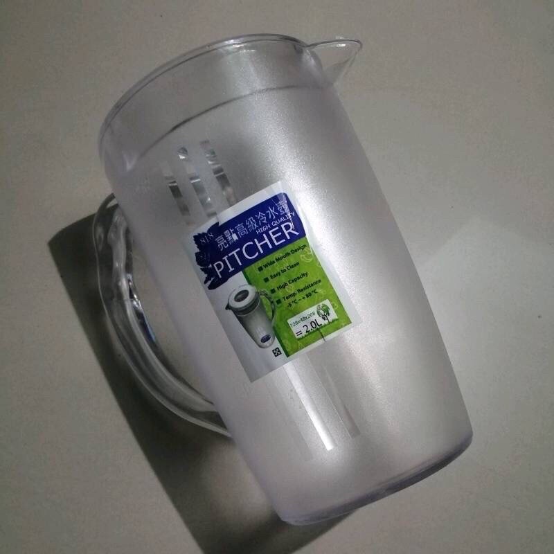 CT 2L High Quality Clear Crystal Pitcher Plastic Home Pitcher Water ...