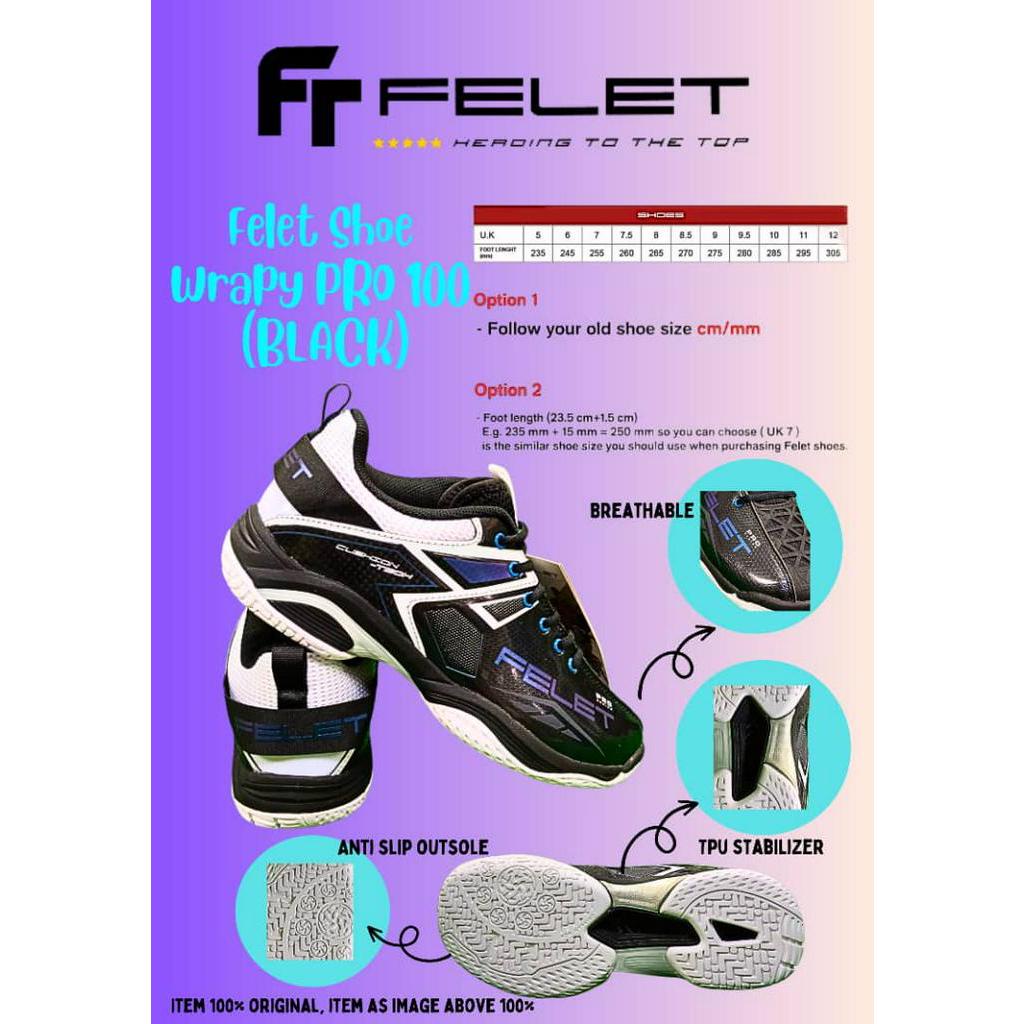 Felet WRAPPY PRO Badminton Shoe Pro Series High End | Shopee Philippines