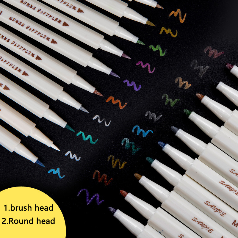 10 Colors Calligraphy pen Soft brush pen for daily color pen life ...