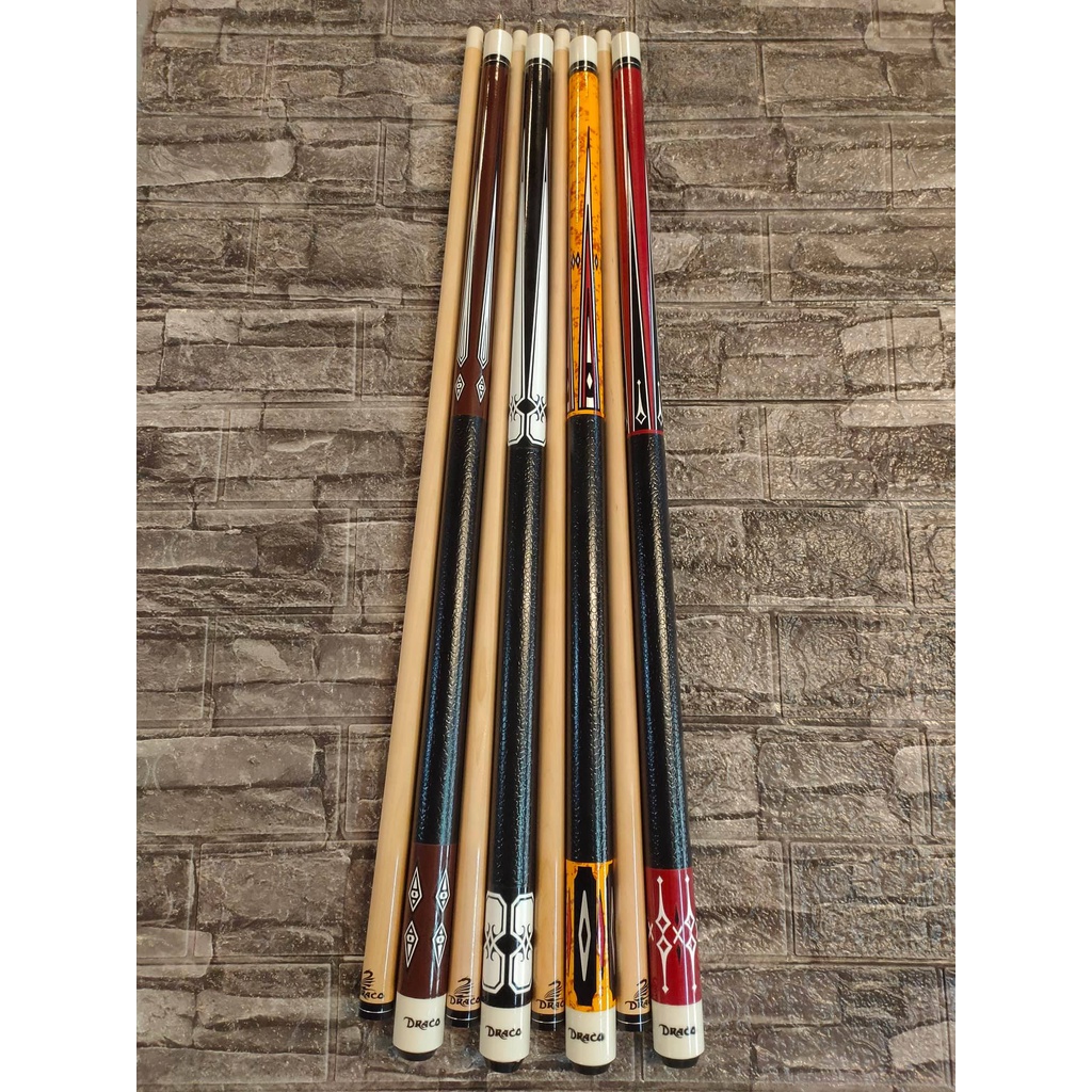 Draco Billiard Cue Stick (4 designs) with free soft case / tako ng ...