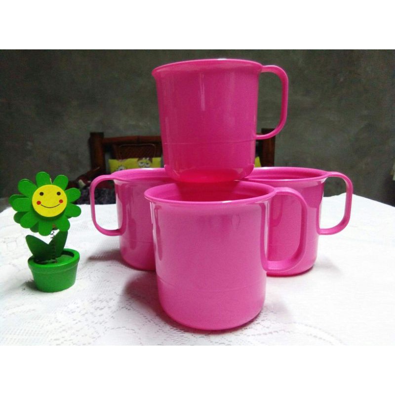 1 set of Tupperware drinking mug in pink color 350 ml | Shopee Philippines