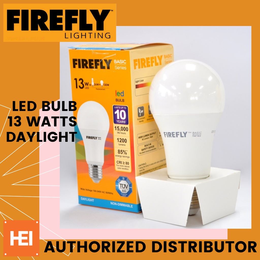 FIREFLY LED Bulb 13W DAYLIGHT | Shopee Philippines