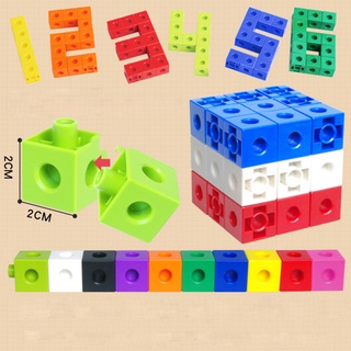 Numberblocks 100pcs 2cm Linking Cubes Blocks Color Manipulatives Unifix ...