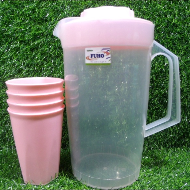 LACASA FUHO 2.5 Liters Water Pastel Pitcher Tumbler Set Pitsel | Shopee ...