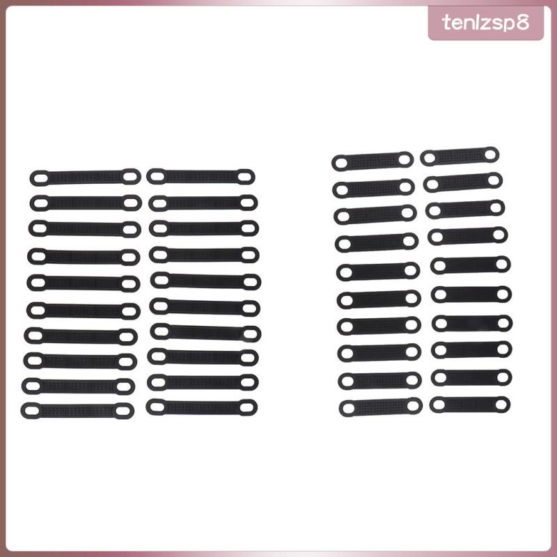 20Pack Non-Slip Black Rubber Clothes Hanger Grips Clothing Hanger ...