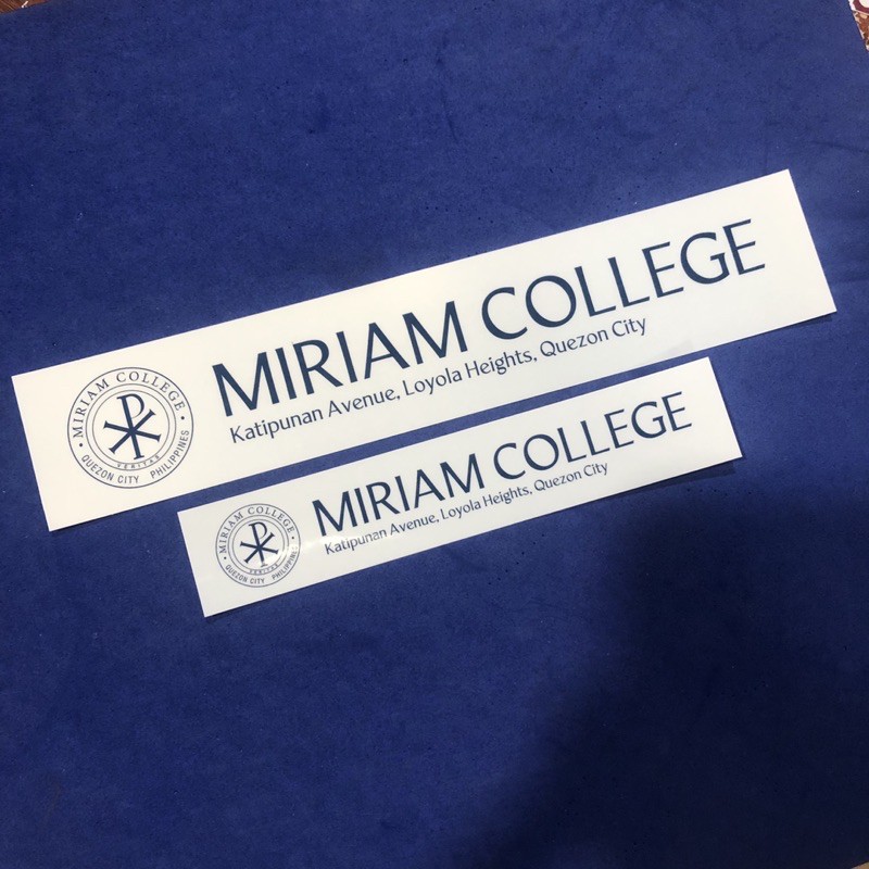 Brand New Miriam College Sticker Bar waterproof and microwaveable ...