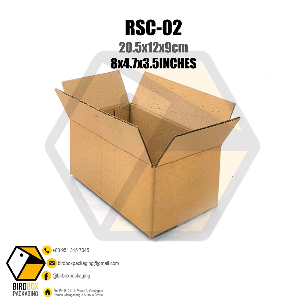 BIRDBOX Brown Kraft Corrugated Regular Boxes I RSC BOX I Regular Box IShipping Box I RSC02 set ...