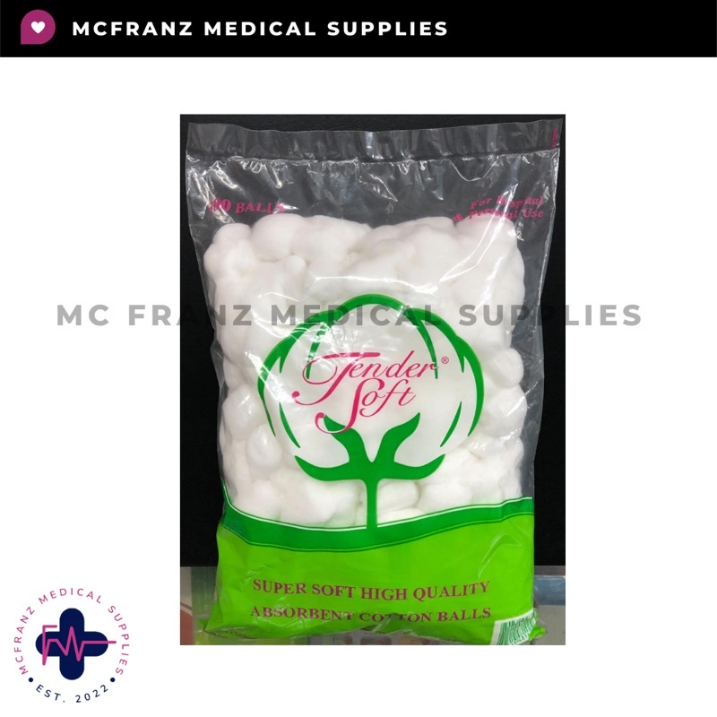 TENDER SOFT Cotton balls (50’s, 150’s, 300’s) | Shopee Philippines