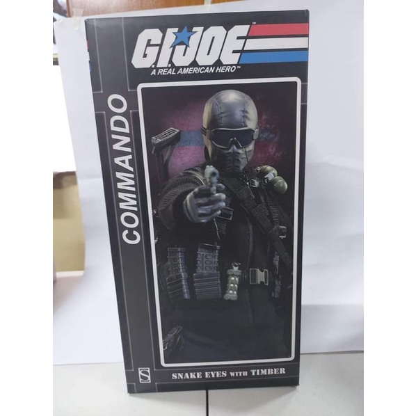 Sideshow 1/6 GI Joe Snake Eyes with Timber (opened to check) | Shopee ...