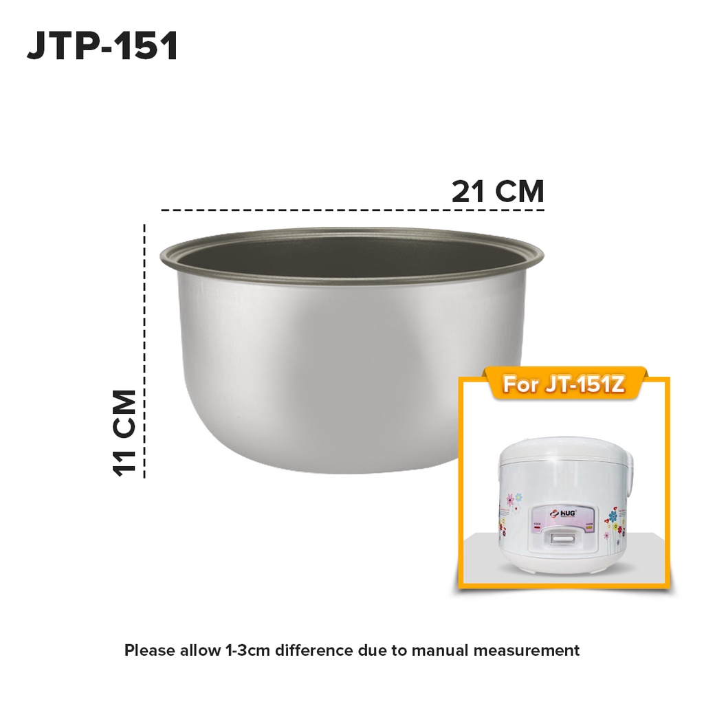 Large Capacity Replacement Non stick Inner Pot Durable Non-stick Liner ...