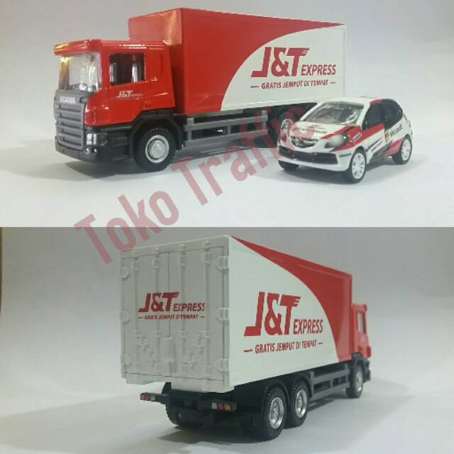 Diecast custom Truck J&T Express Truck Scania Unicar | Shopee Philippines