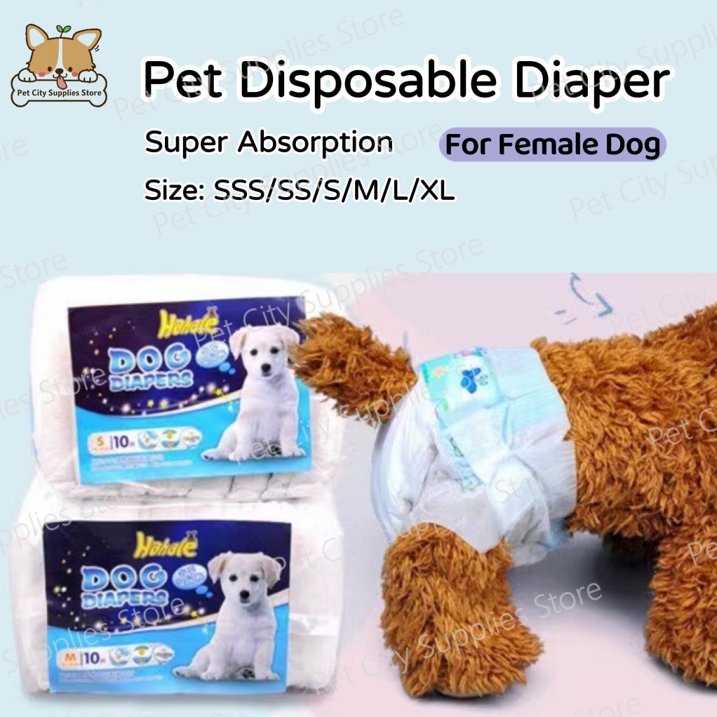 Pet City Female Dog Disposable Diaper 10pcs Pet Training Pad Pee Pad ...