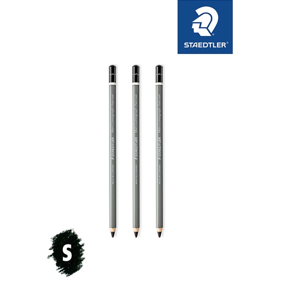 Staedtler Mars Lumograph Charcoal (set of 3 pcs) | Shopee Philippines