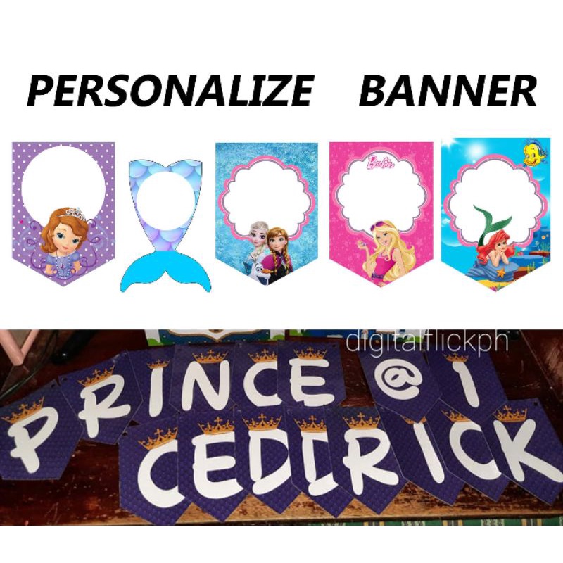 PERSONALIZE BIRTHDAY BANNERS , Party, Name Banner, Happy Birthday ...