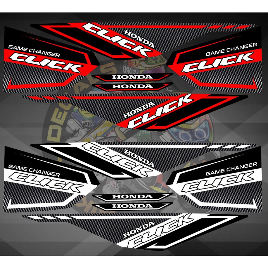 HONDA CLICK V1 STOCK DECALS BIKCOL DECALS | Shopee Philippines