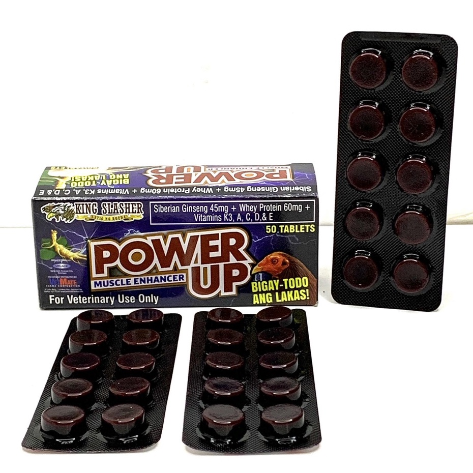[FCR AGRIVET] KING SLASHER Power Up Muscle Enhancer (30 tablets) for ...