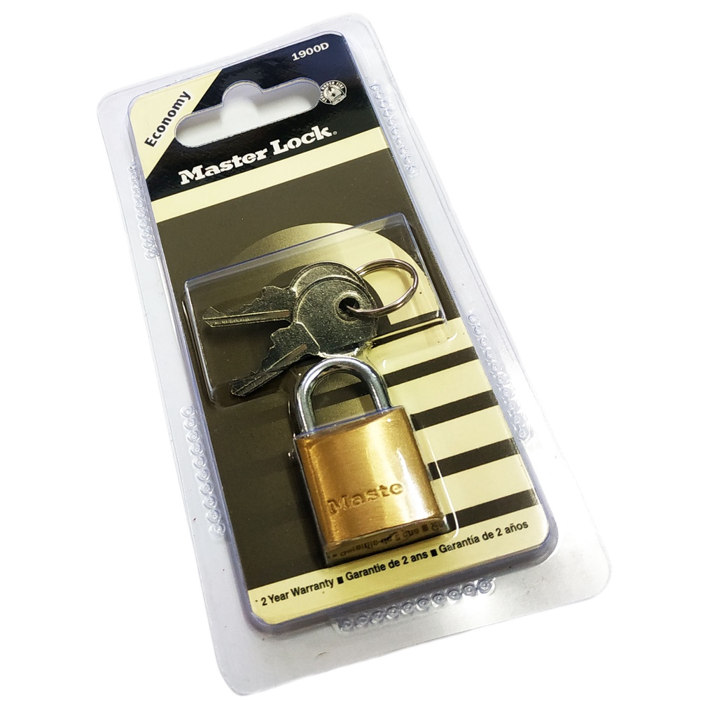 ORIGINAL MASTER PADLOCK 3/4" 19MM MODEL NO. 1900D ECONOMY PAD LOCK ...
