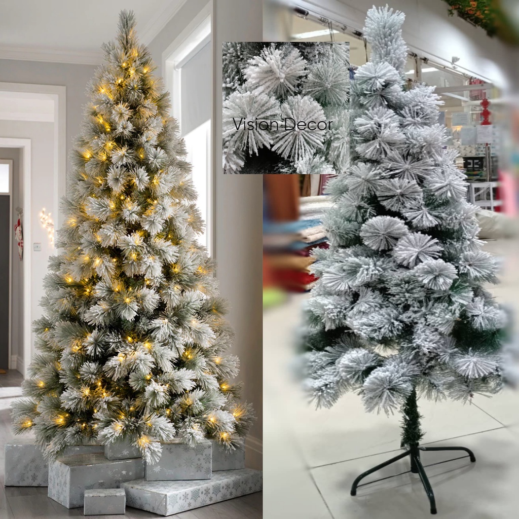 New Artificial Snow Christmas Trees, White Snow Flocked, Christmas Tree ...