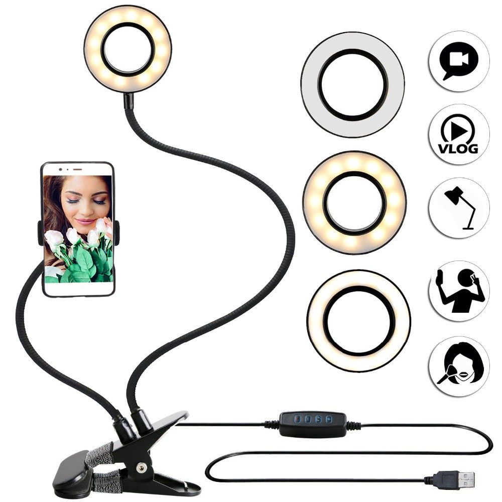 New Professional Live Stream Phone Stand Mobile Holder with Ring Light ...