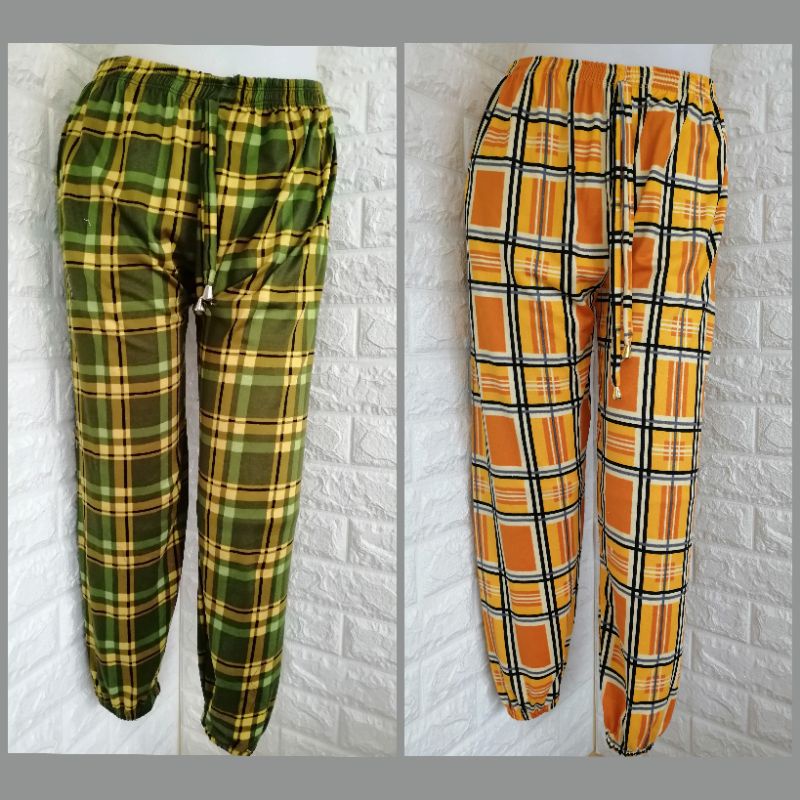 Women's Jogger Pants /Checkered Jogger Pants/One Pocket Jogger/Med to ...