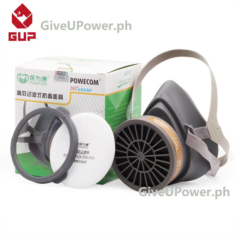 Gasmask Industrial Mask Anti Respirator Half Face Filtrator Anti Dust ...
