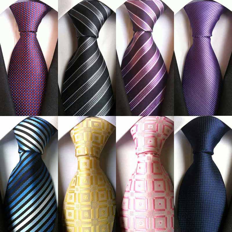 Men's Ties Luxury Silk Neck Ties 8cm Striped Floral Paisley Classic ...
