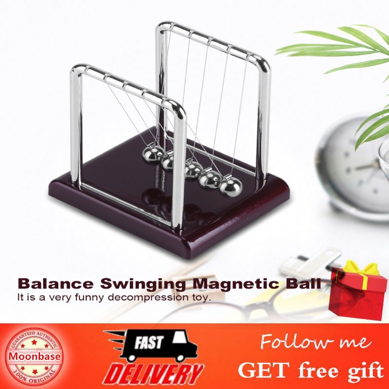 [Ready Stock]Steel Balance Swinging Magnetic Ball Pendulum Desk Toy ...