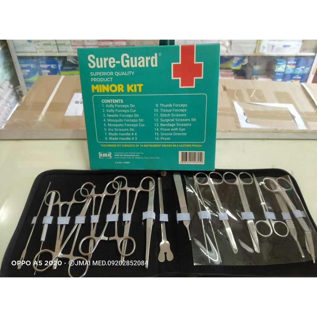 SURE-GUARD DISSECTING KIT STAINLESS (16 pcs)(14pcs) | Shopee Philippines