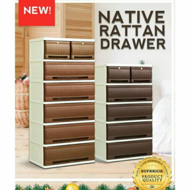 ZOOEY NATIVE DRAWERS (FREE DELIVERY within METRO MANILA only) | Shopee ...