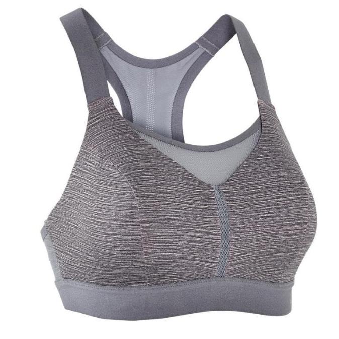 Decathlon Kalenji Running Sport Bra Comfort Grey/Pink - 8595380 ...