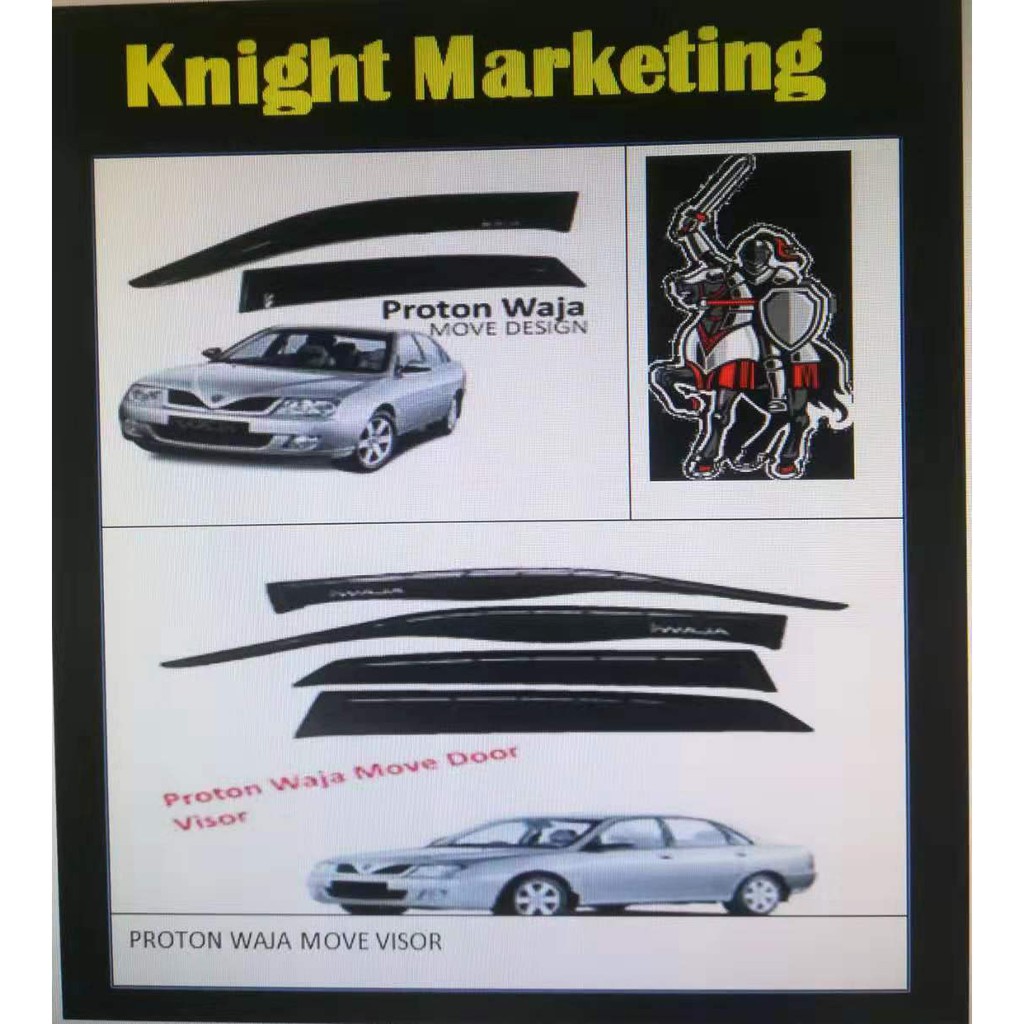 Air Press Window Door Visor For Proton Waja - MOVE Design 10CM | Shopee ...